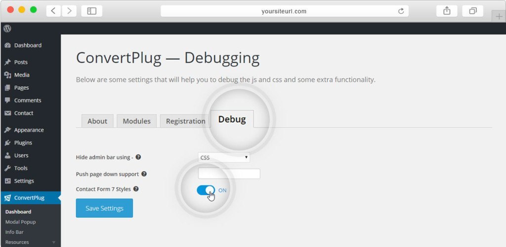 Remove default Contact form 7 style from modal in ConvertPlug – Documentation