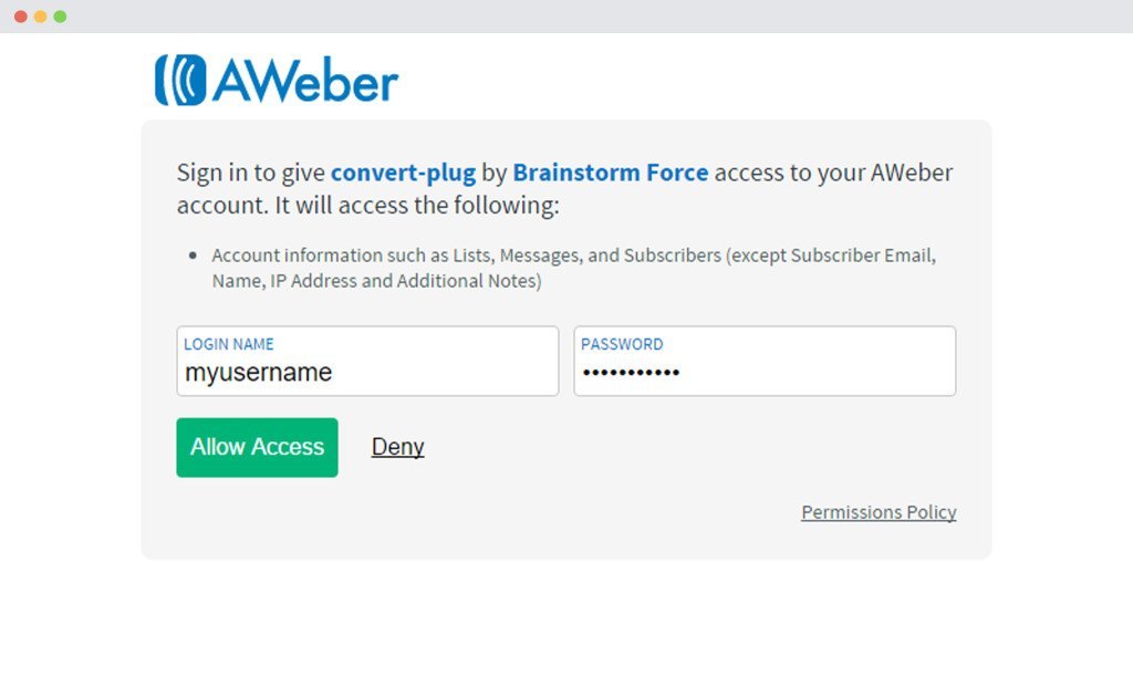How to Integrate ConvertPlug with AWeber? – Documentation