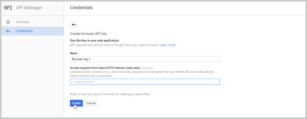 How to create Google API key in UABB google map element – Documentation