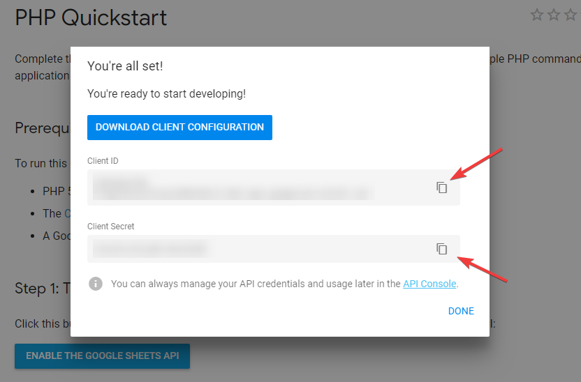 How To Create Google Sheet API Key Documentation
